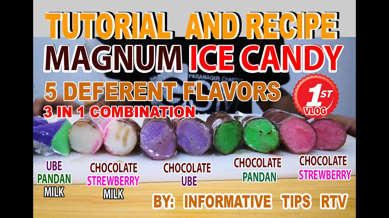 How to Make Magnum Ice Candy 3 in 1 Combination Tutorial from start to ...