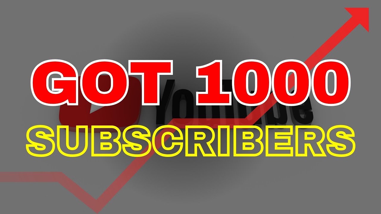 How I Got 1000 Subscribers in a Month | Tips and Tricks for Growing ...