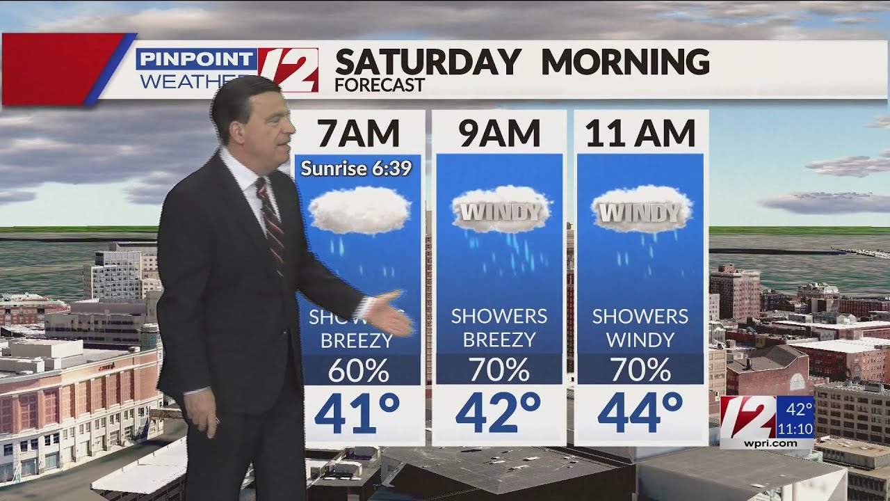 WPRI 12 Weather Forecast 11/22/24 Rain Through Saturday A.M.. Windy ...
