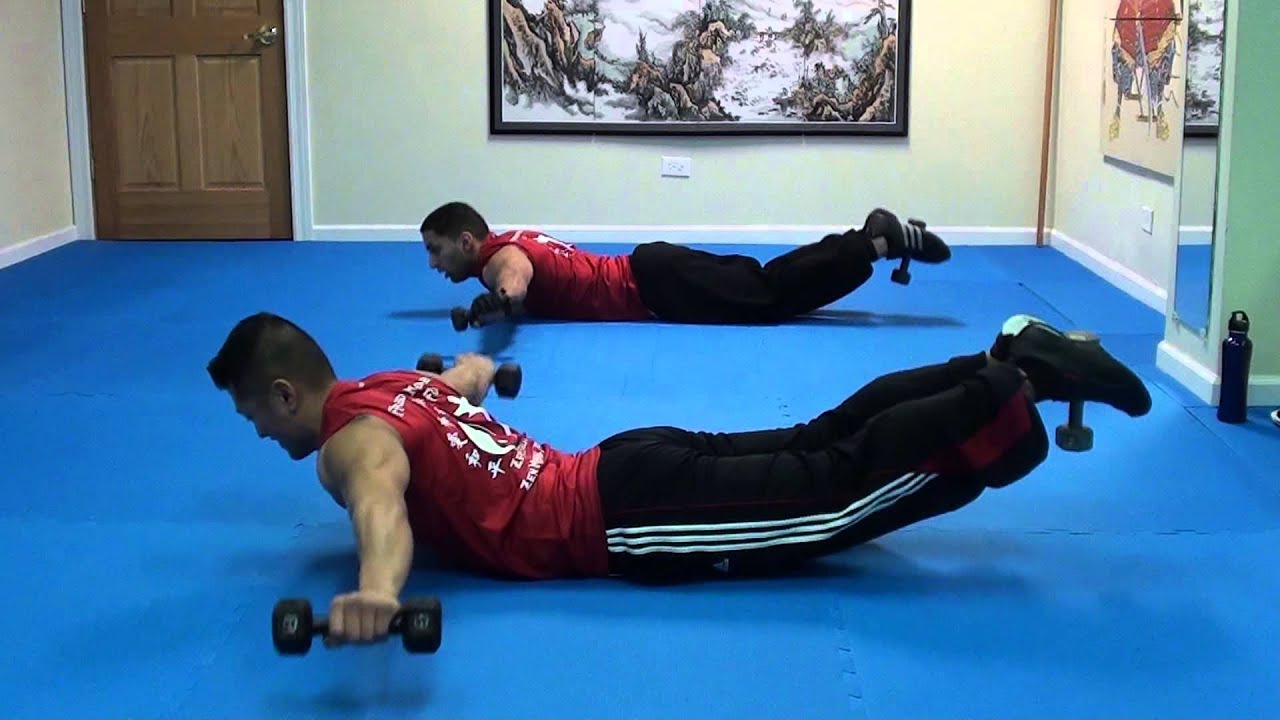 Weighted Supermans - Lower Back Exercise for the advanced - YouTube