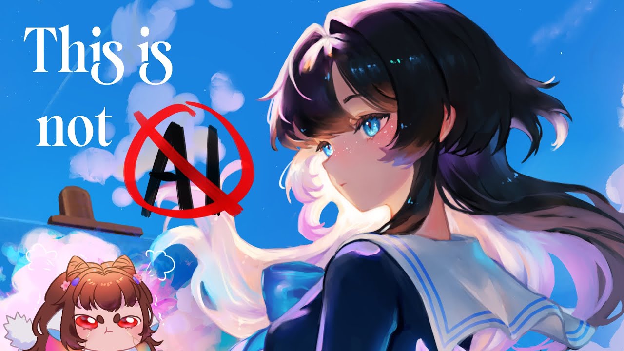 People think this drawing is AI… (Speedpaint) - YouTube