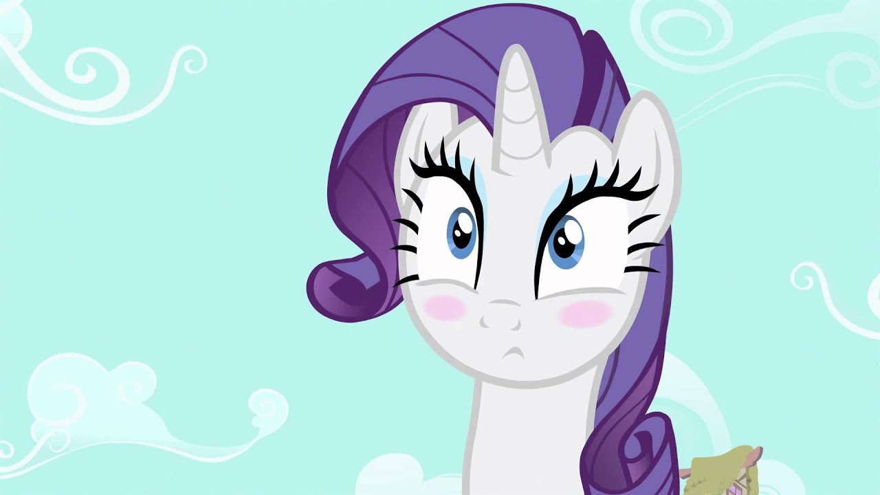 Rarity (cute blushing swoon) - YouTube