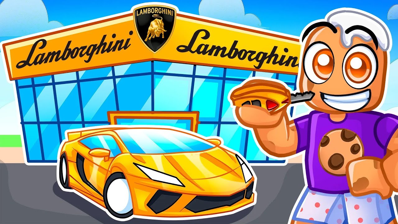 I opened a LAMBORGHINI car shop in roblox! - YouTube