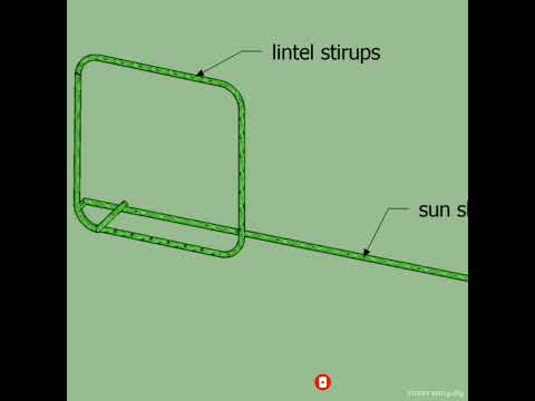Sunshade reinforcement details | steel detailing of a house ...