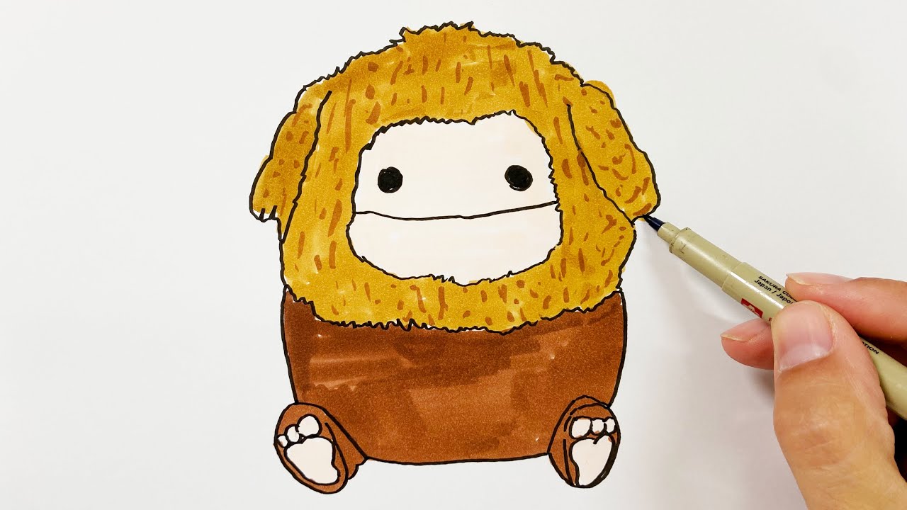 How to Draw Benny Bigfoot Squishmallow - YouTube