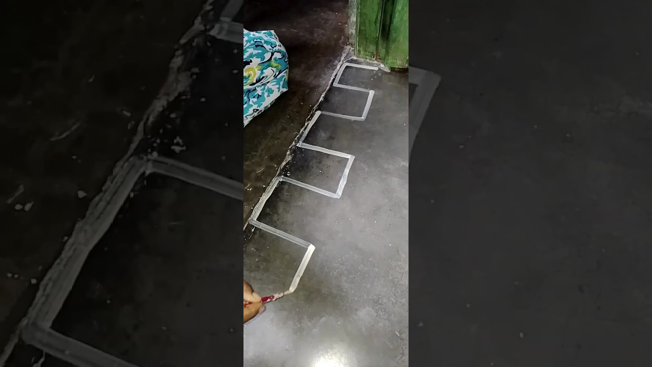 Alpona Design For Beginners || Square Alpona Design #simplealpona #art ...