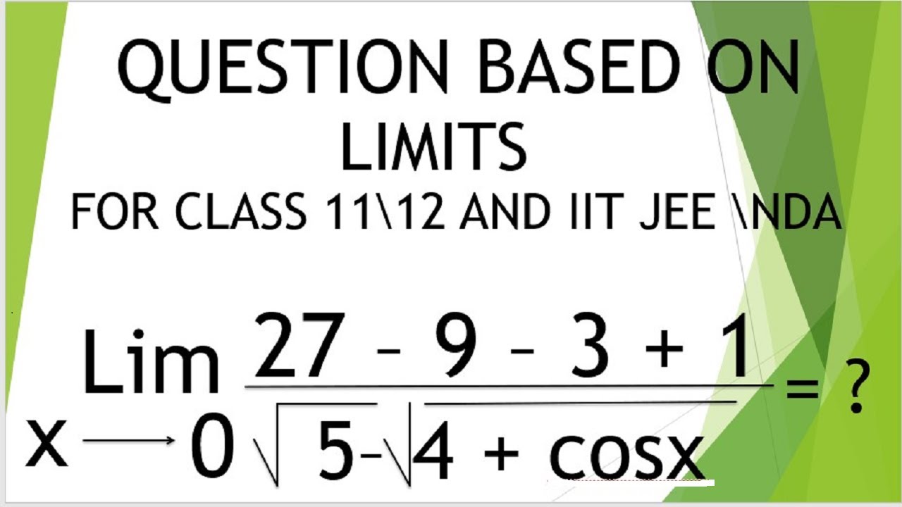 How to solve questions based on limits | How limits tends to zero ...