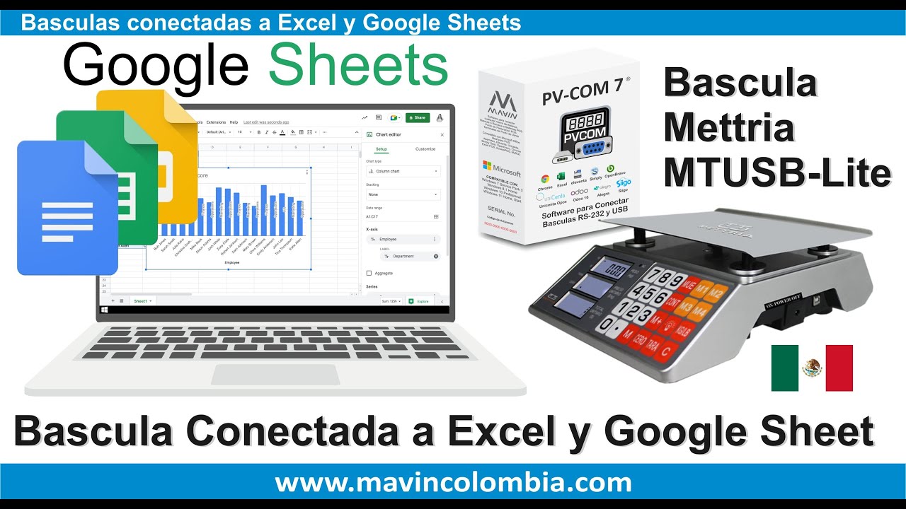 Balanza Mettria USB Lite en Excel y Google Sheets, conexion con tabla ...