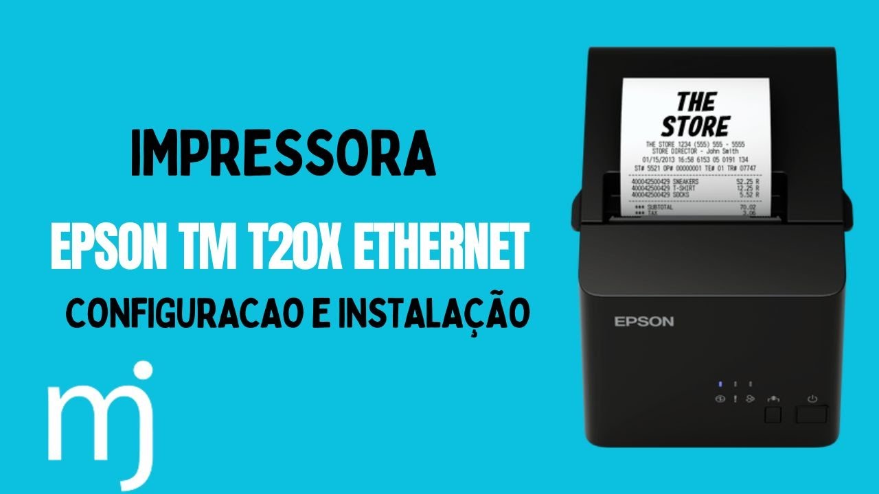 EPSON TMT20X REDE INSTALACAO E CONFIGURACAO - YouTube