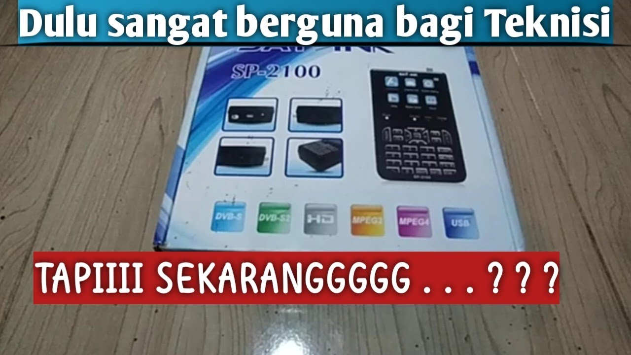 review alat yang dulu sangat berguna || SATFINDER SATLINK SP-2100 - YouTube