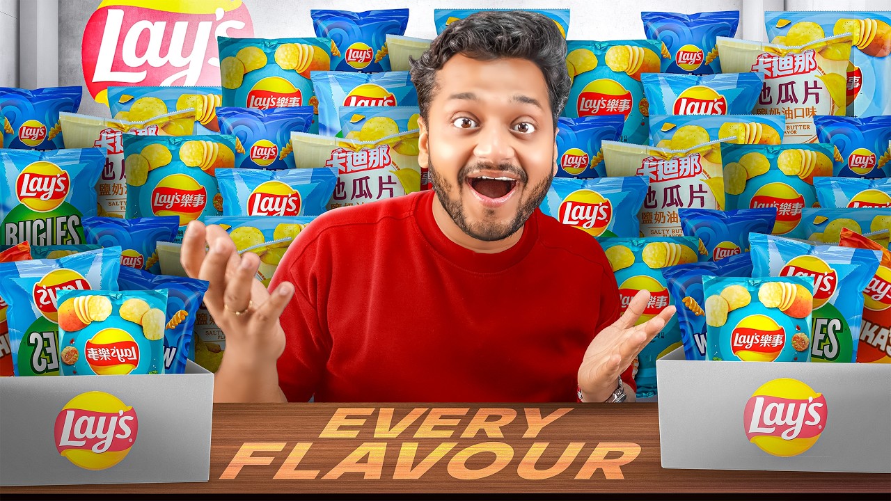 We Tried Crazy Lays Flavors from USA, Pakistan, China & Russia 🤯🌎 - YouTube