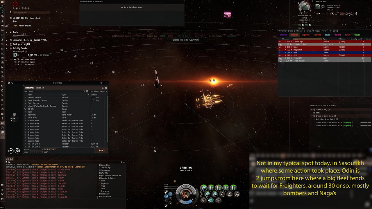 EVE Online - Iteron survived - YouTube