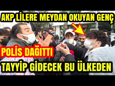 MEYDAN KÖTÜ KARIŞTI. TAYYİP GİDECEK BU ÜLKEDEN. GENÇTEN KORKUTAN SERT SÖZLER MUTLAKA İZLE