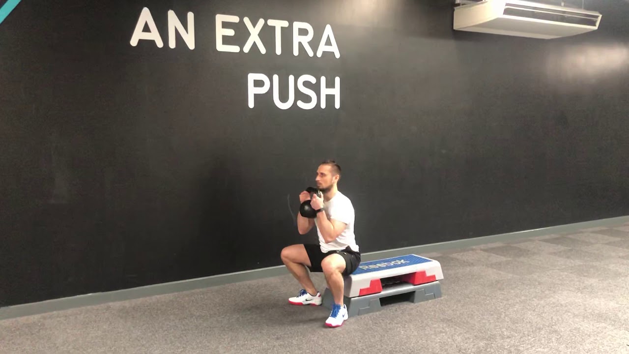 KB Squat on Steps - Mid - YouTube