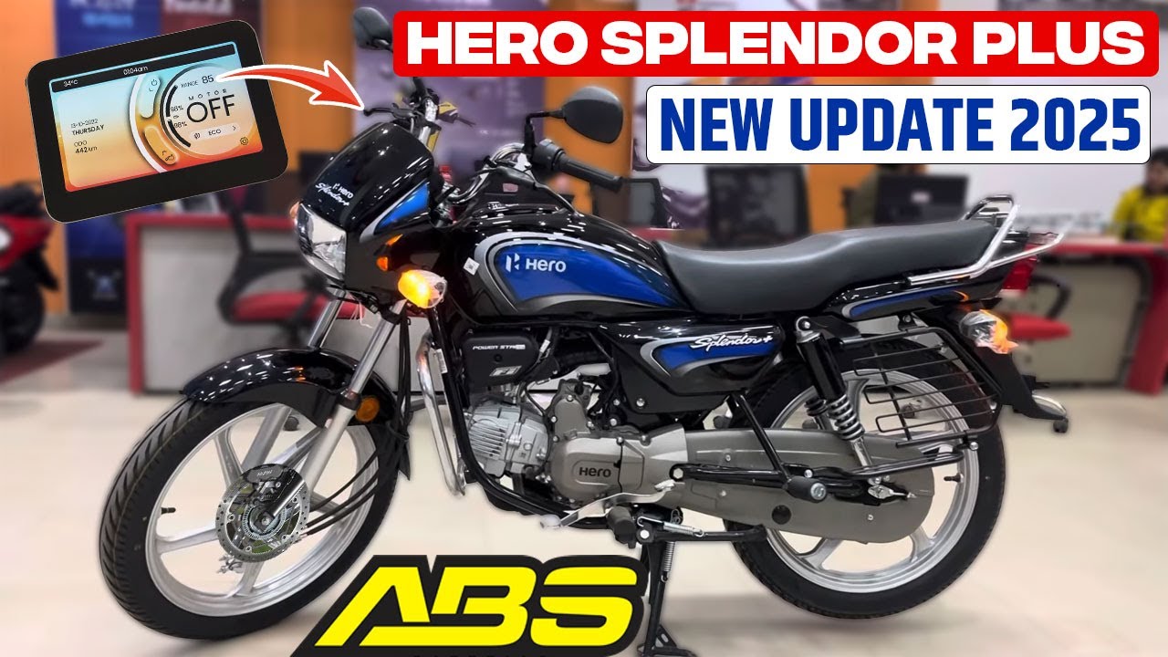 2025 New Hero Splendor Plus New TFT Metter Model Launch | Splendor Plus ...