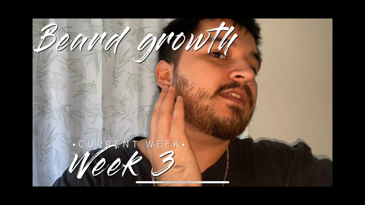 Beard growth; week 3 - YouTube