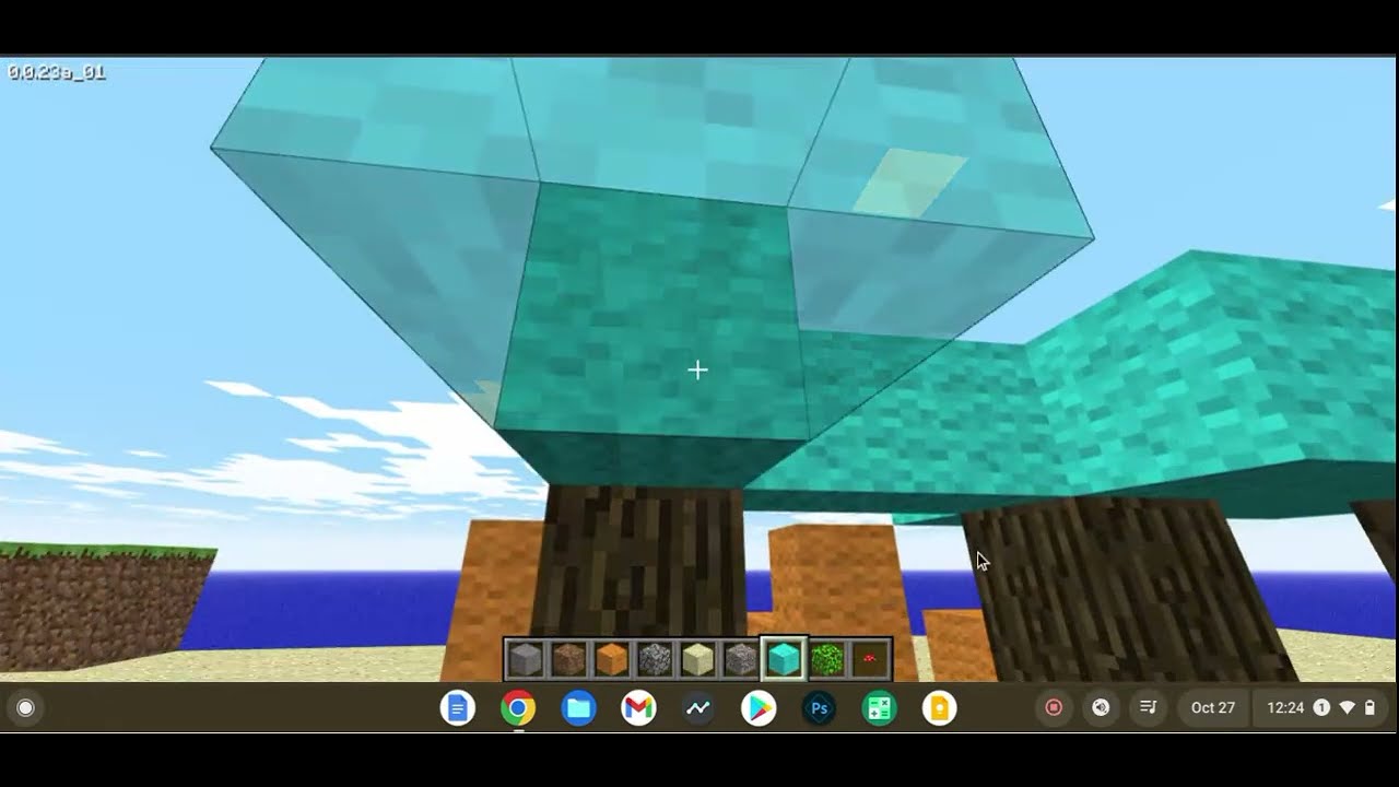 How to make a beach with chairs and umbrellas - classic minecraft - YouTube