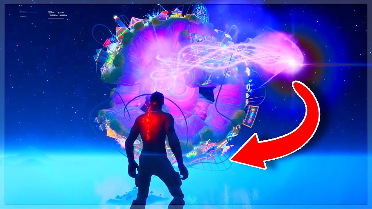 I Built a SKYBASE for the TRAVIS SCOTT FORTNITE EVENT and THIS HAPPENED ...