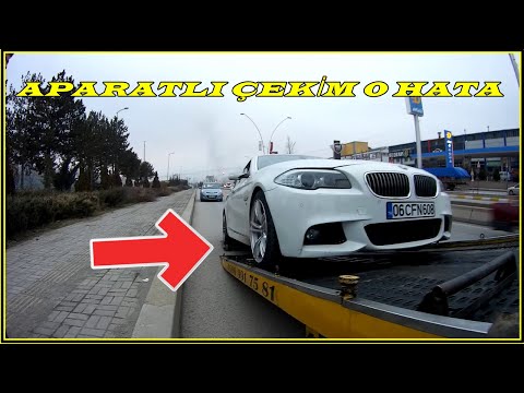 BMW Aparatli çekim/Tampon kırılır şanzıman bozulursa sorumluluk almam diyen çekici