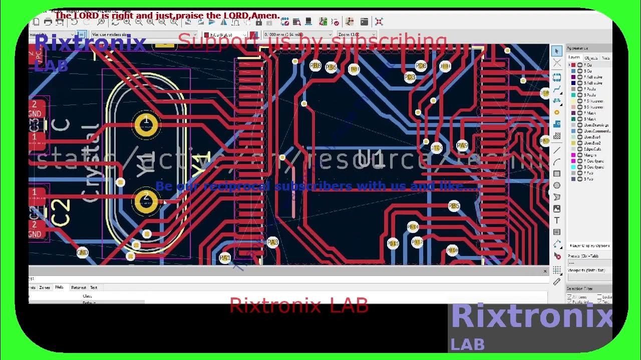 Design STM32XX PCB SPI Kicad KM529 - YouTube