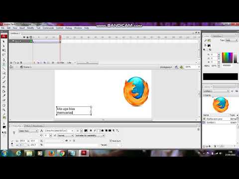 tutorial animasi menggunakan adobe flash cs3 portable - YouTube