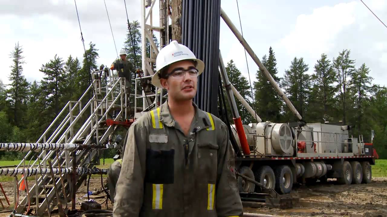 Ensign Rockwell Service Rig Positions - YouTube