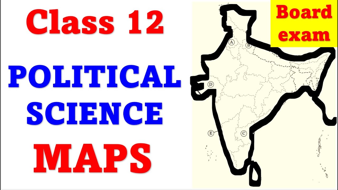 Class12 Political science most important MAPS questions | Maps question ...