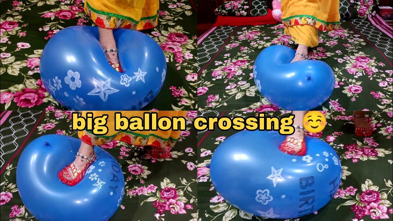 Big Balloon Blast Challenge||Crossing Balloon - YouTube