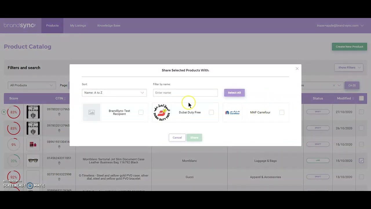 How to Share a Product (Retail) - YouTube