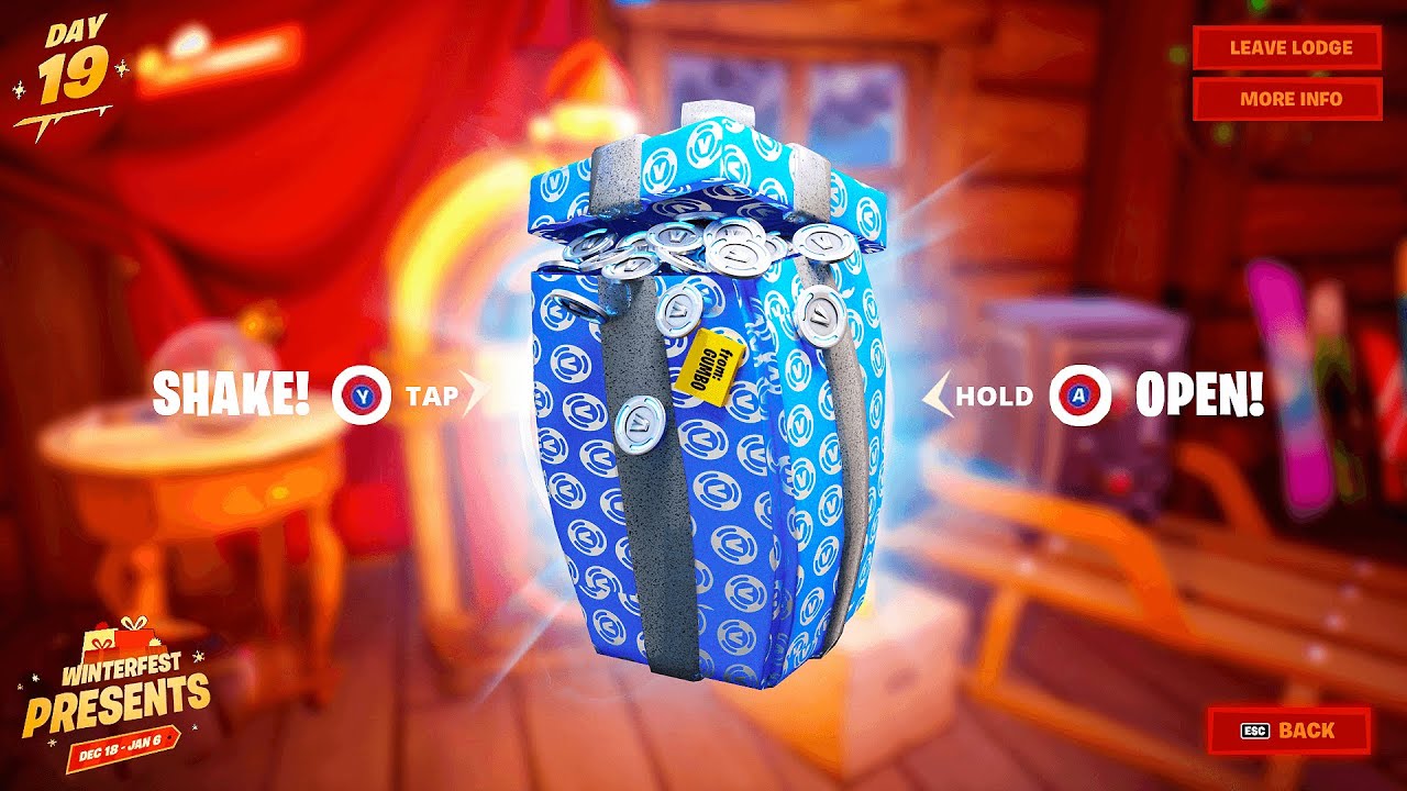 How to OPEN 15th PRESENT in Fortnite! (V-BUCKS PRESENT) - YouTube