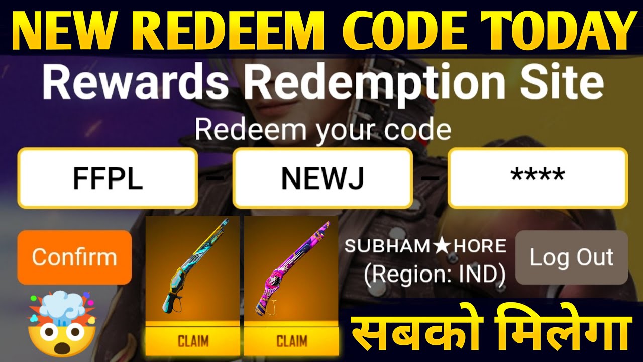 Free Fire Redeem Code Today 28 December | M1887 Skin Return New Event ...