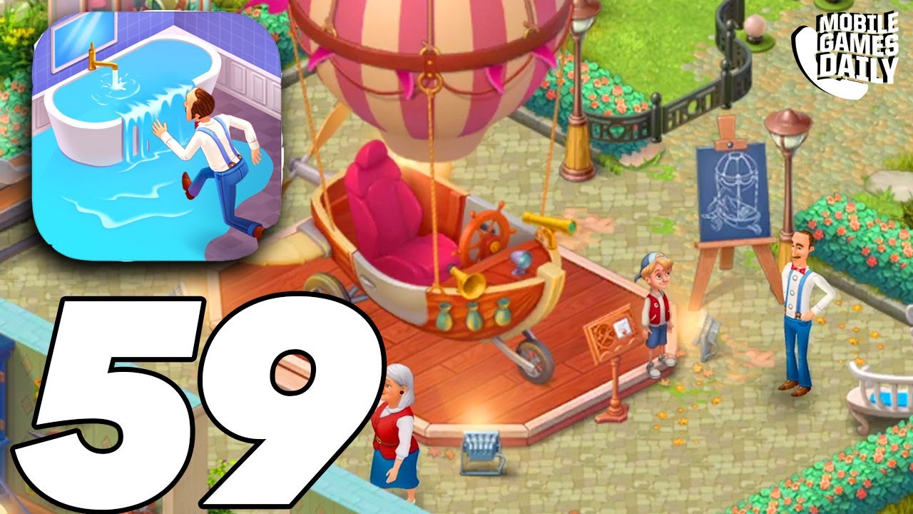 HOMESCAPES Story Walkthrough Gameplay Part 59 - Party Room (iOS Android ...