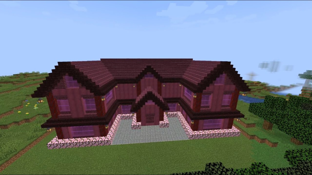 Minecraft: Crimson House Tutorial⚒️🏠 - YouTube
