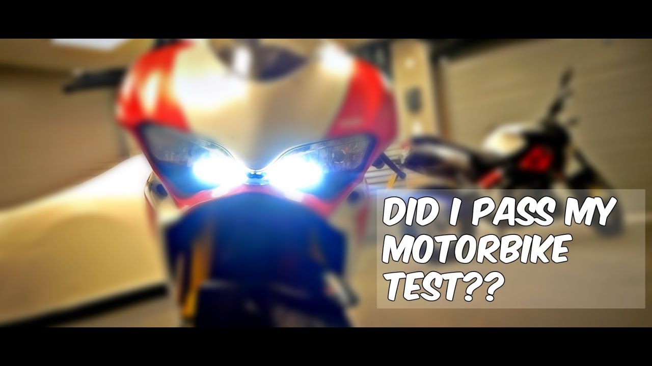 I TOOK MY MOD 1 & 2 MOTORBIKE TEST AND....... - YouTube