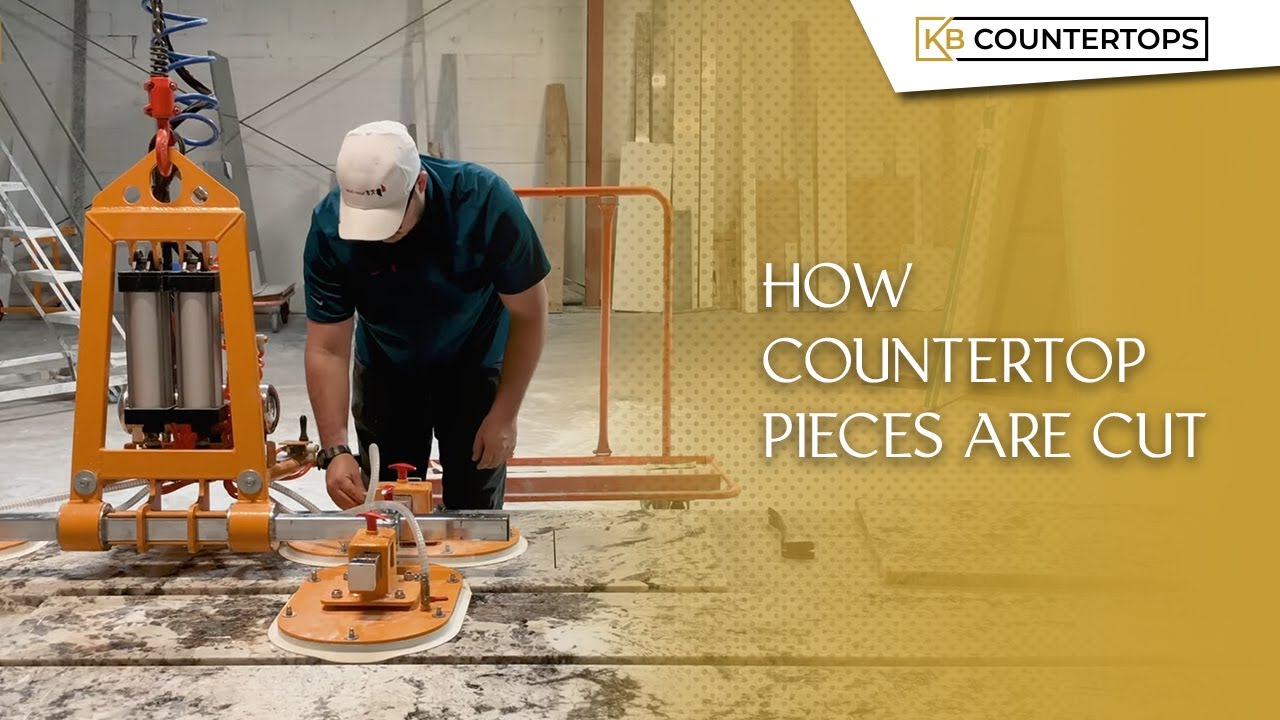 How Countertop Pieces Are Cut | KB Countertops - YouTube