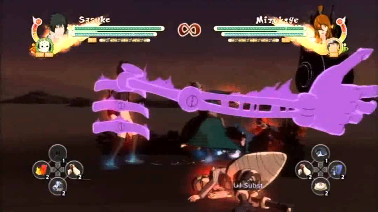Naruto Storm 3 Napoleon Sasuke's ougi on support-only characters - YouTube