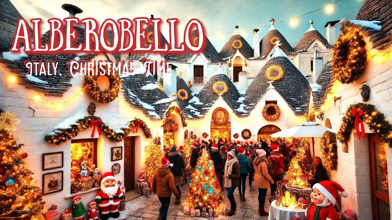 Alberobello, Italy : The Most Magical Christmas Town 4K Ultra HD ...