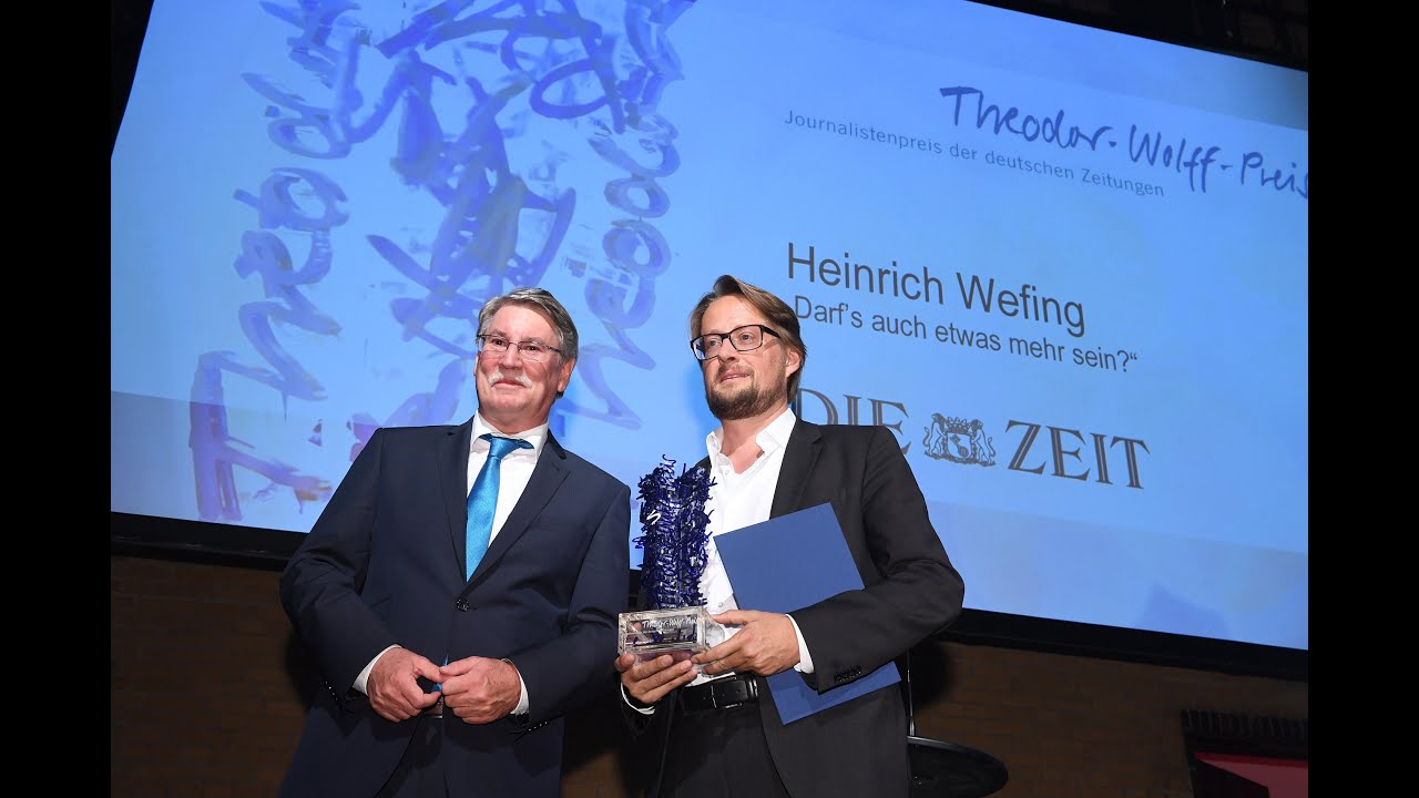 Theodor-Wolff-Preis 2016: Die Nominierten in der Kategorie „Meinung ...