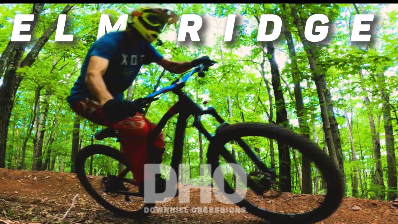 Elm ridge mountain biking on berm out - YouTube