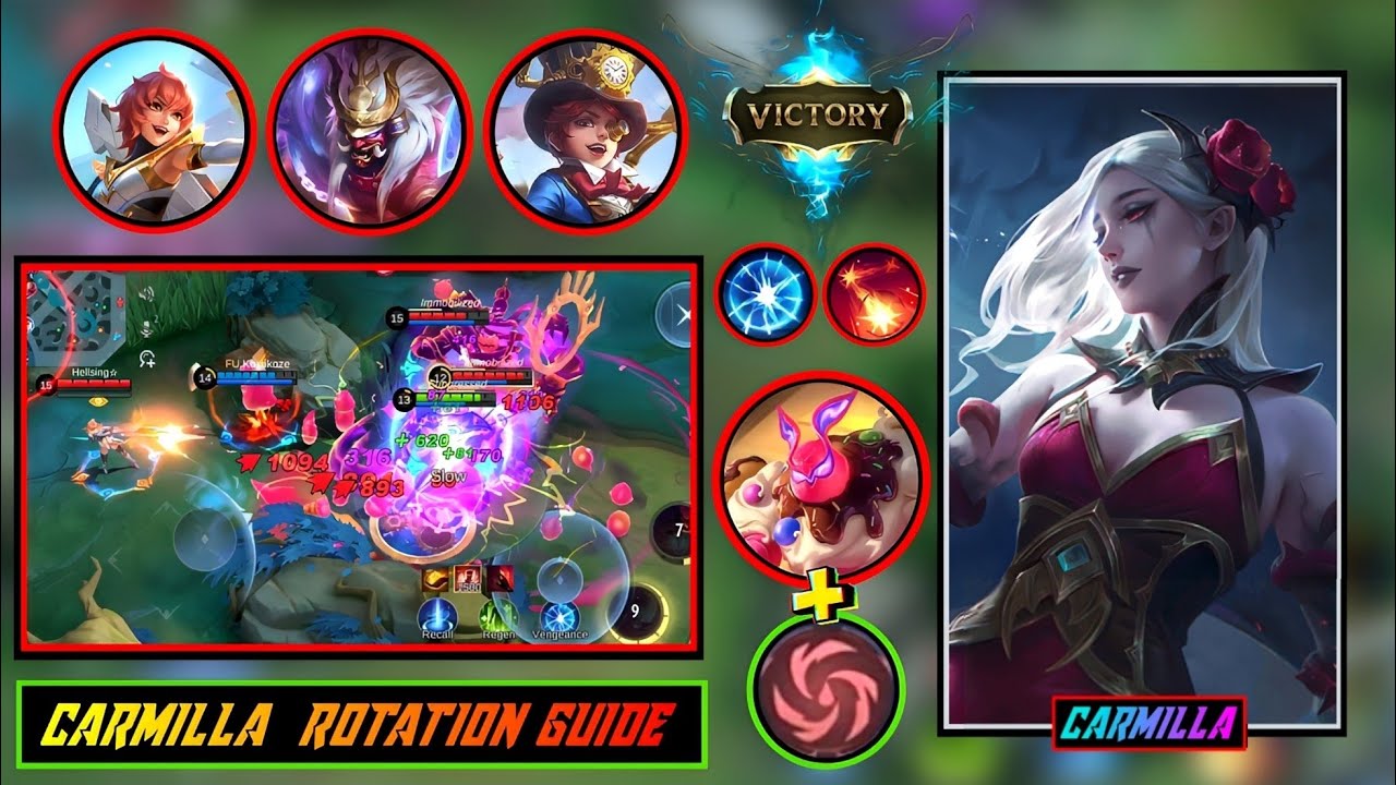 CARMILLA ROTATION GUIDE || CARMILLA VENGEANCE IS VERY GOOD #mlmeta # ...