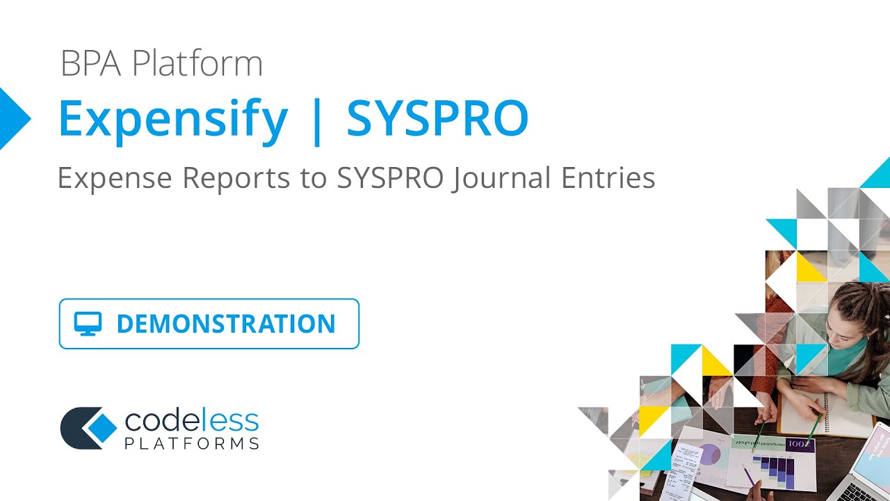 Expensify Expense Reports to SYSPRO Journal Entries – Demonstration ...