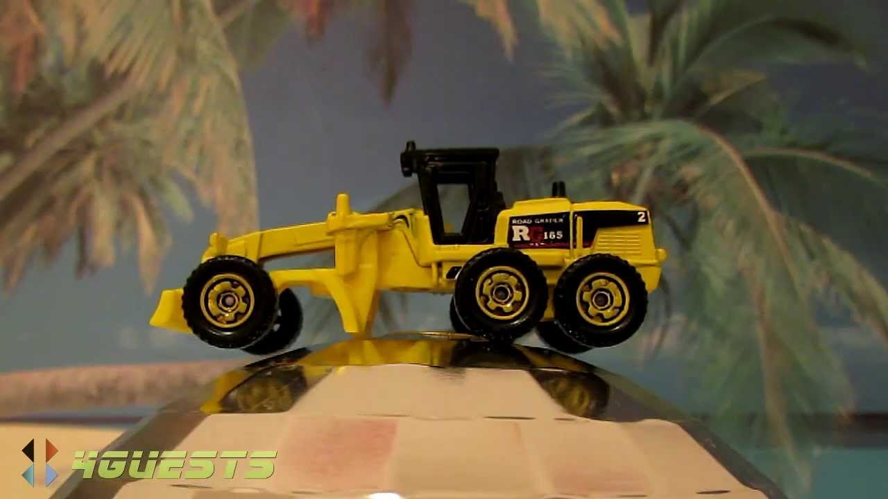 MBX Ground Grinder (Road Grader, Construction Work) Matchbox - YouTube