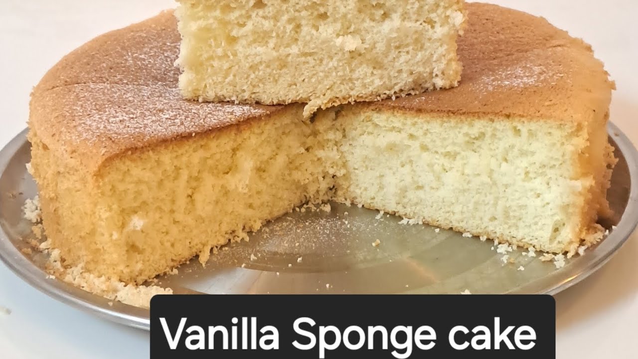 Vanilla Sponge cake - YouTube