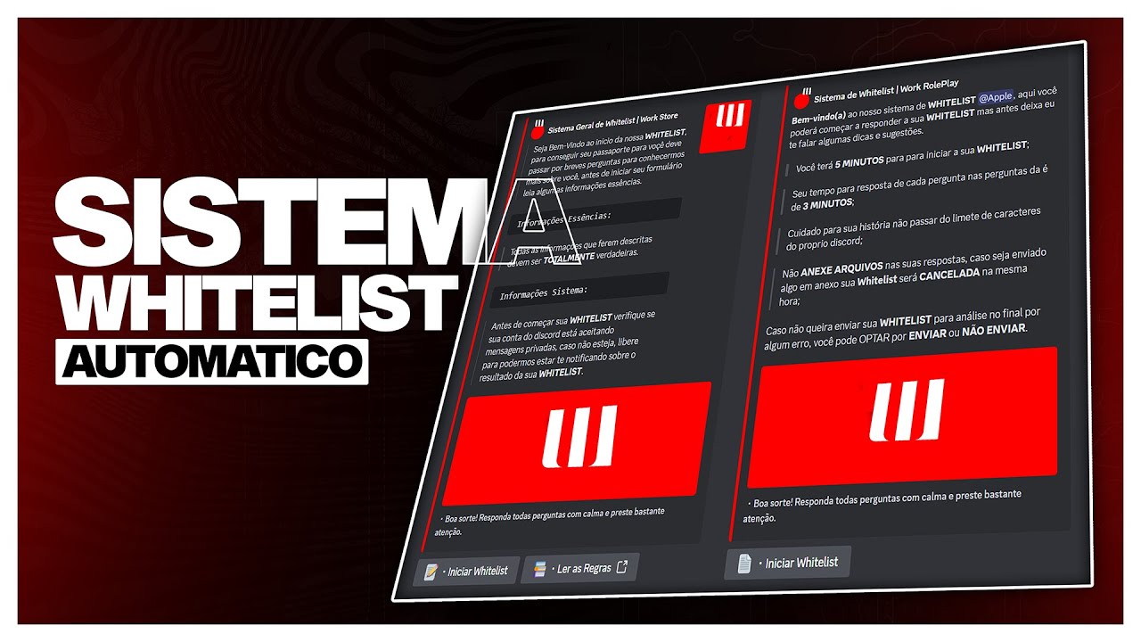 Bot De Whitelist AutomÁtico Bot Para Servidores De Rpacademy Fivem Work Store Youtube
