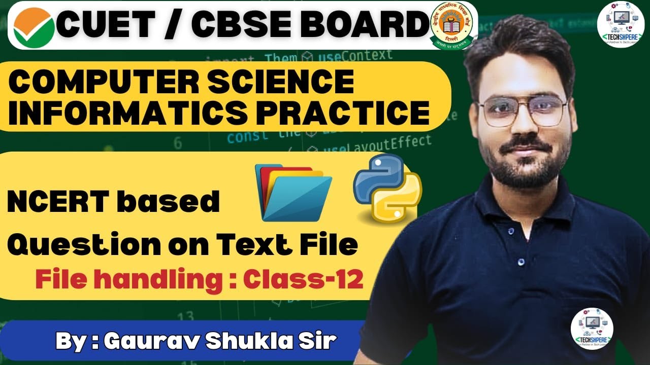 NCERT PYQ: Text File Handling Question with Solution | CBSE/IP Class 12 ...