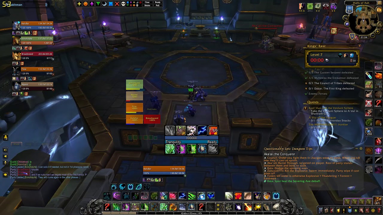 World Of Warcraft 2018 10 09 20 46 20 01 - Example Resto Druid UI - YouTube