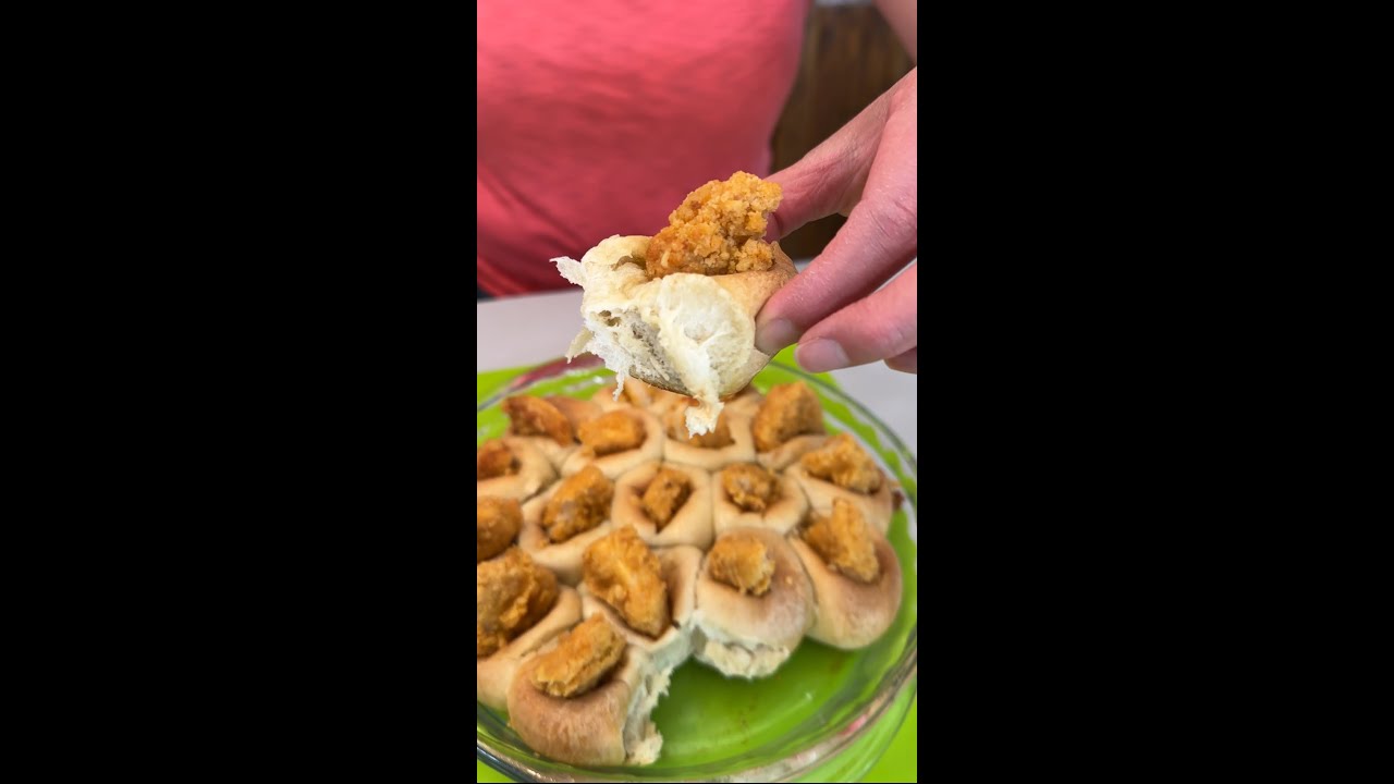 Fun, tasty chicken nugget rolls - YouTube
