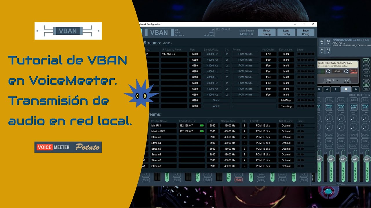 Tutorial de VBAN en VoiceMeeter - YouTube