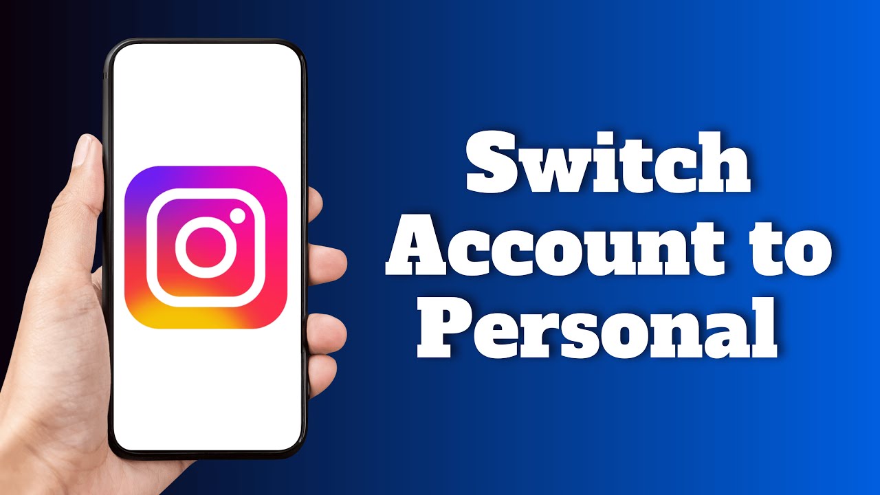 How to Switch Instagram Account Back to Personal Account - YouTube