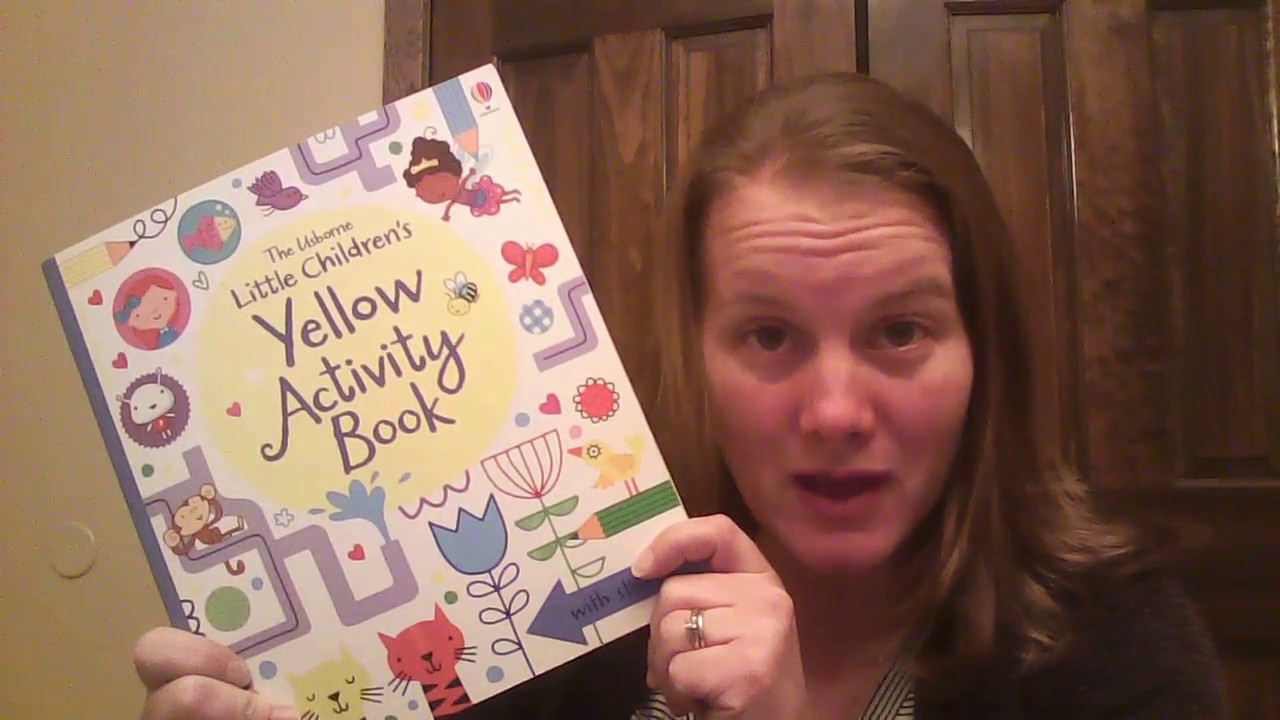 Little Children's Yellow Activity Book - YouTube